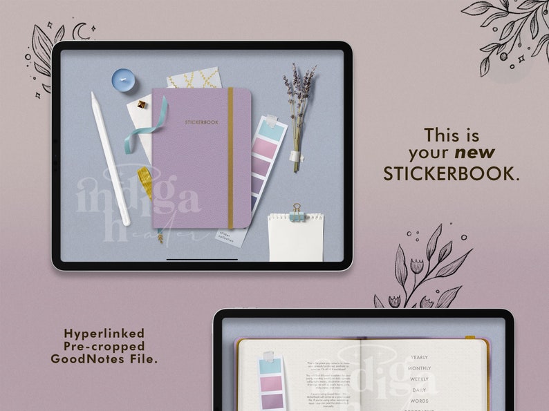 Digital Bullet Journal Lavender Fields Goodnotes Planner | Etsy