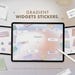 Essential Digital Paper Widgets - Gradient | Realistic Digital Stickers ...