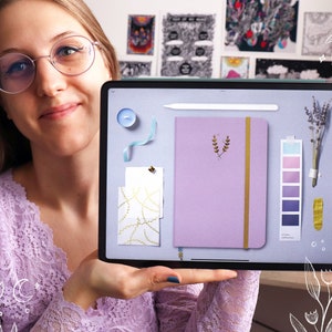 Digital Bullet Journal Lavender Fields, Goodnotes Planner, Undated ...