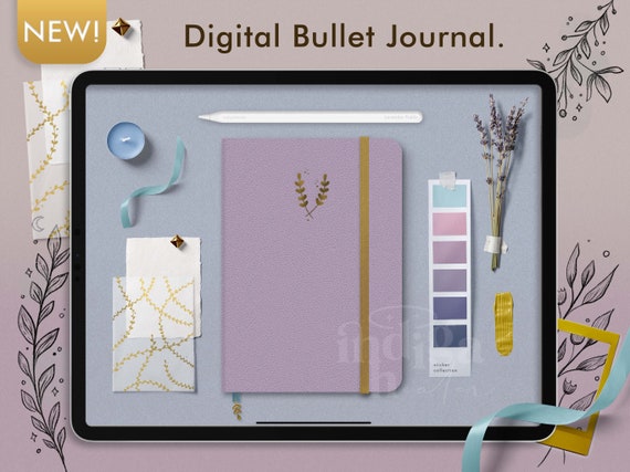 Digital Bullet Journal Lavender Fields Goodnotes Planner - Etsy