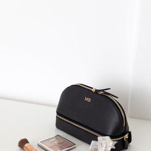 Personalised Makeup Case and Jewelry Case, Monogram Cosmetic Bag ...