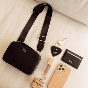 Personalised Leather Cross Body Bag , Belt Bag, Real Leather, Belly Bag ...