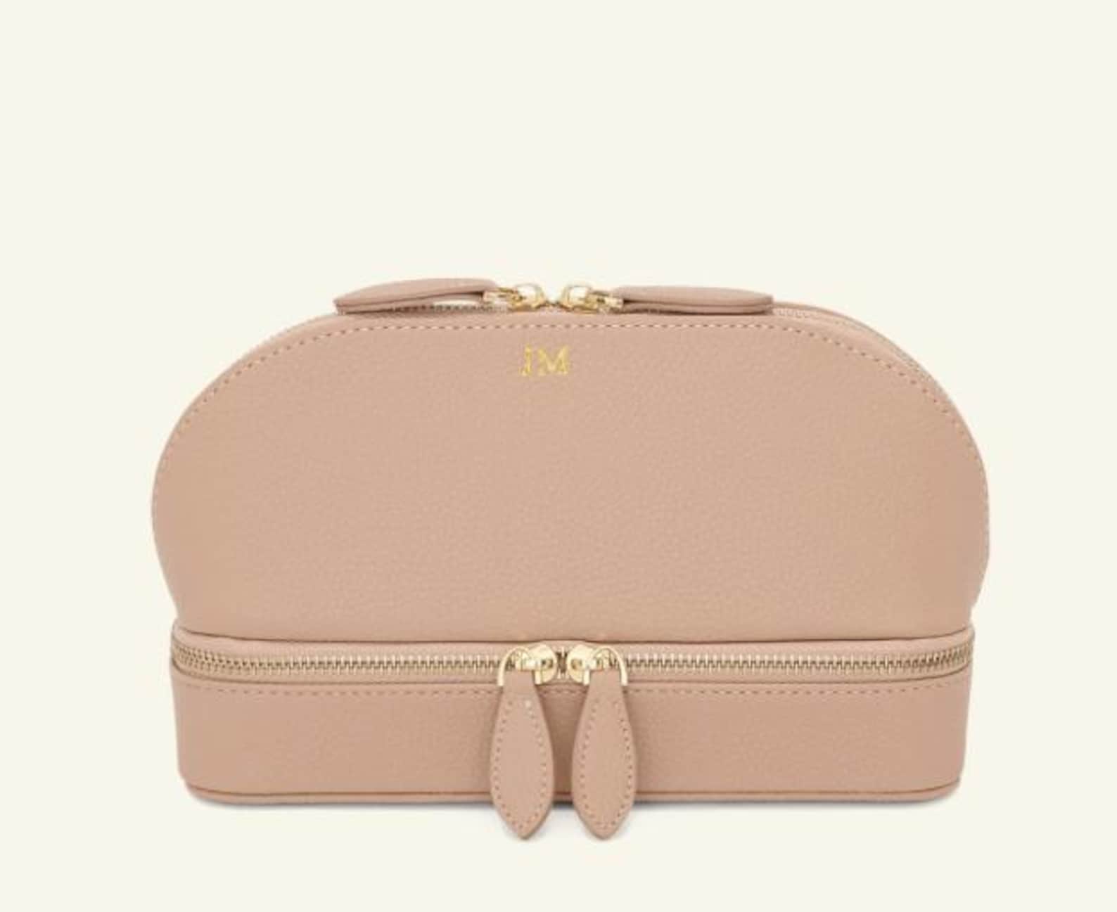 Personalised Makeup Case and Jewelry Case, Monogram Cosmetic Bag ...