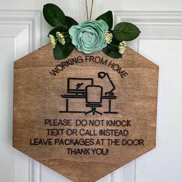 Work Sign - Etsy