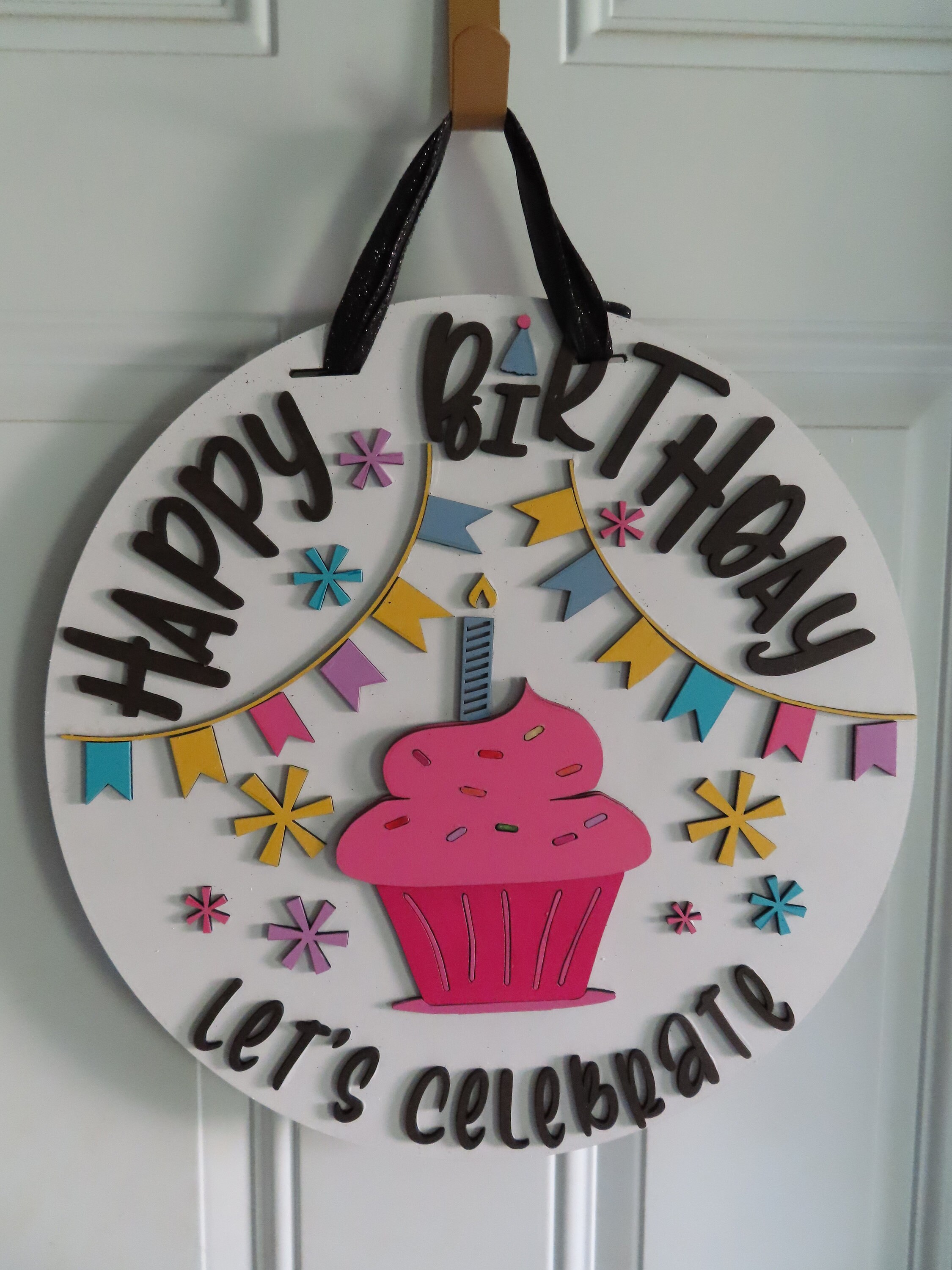 Door Hanger - Happy Birthday - Etsy