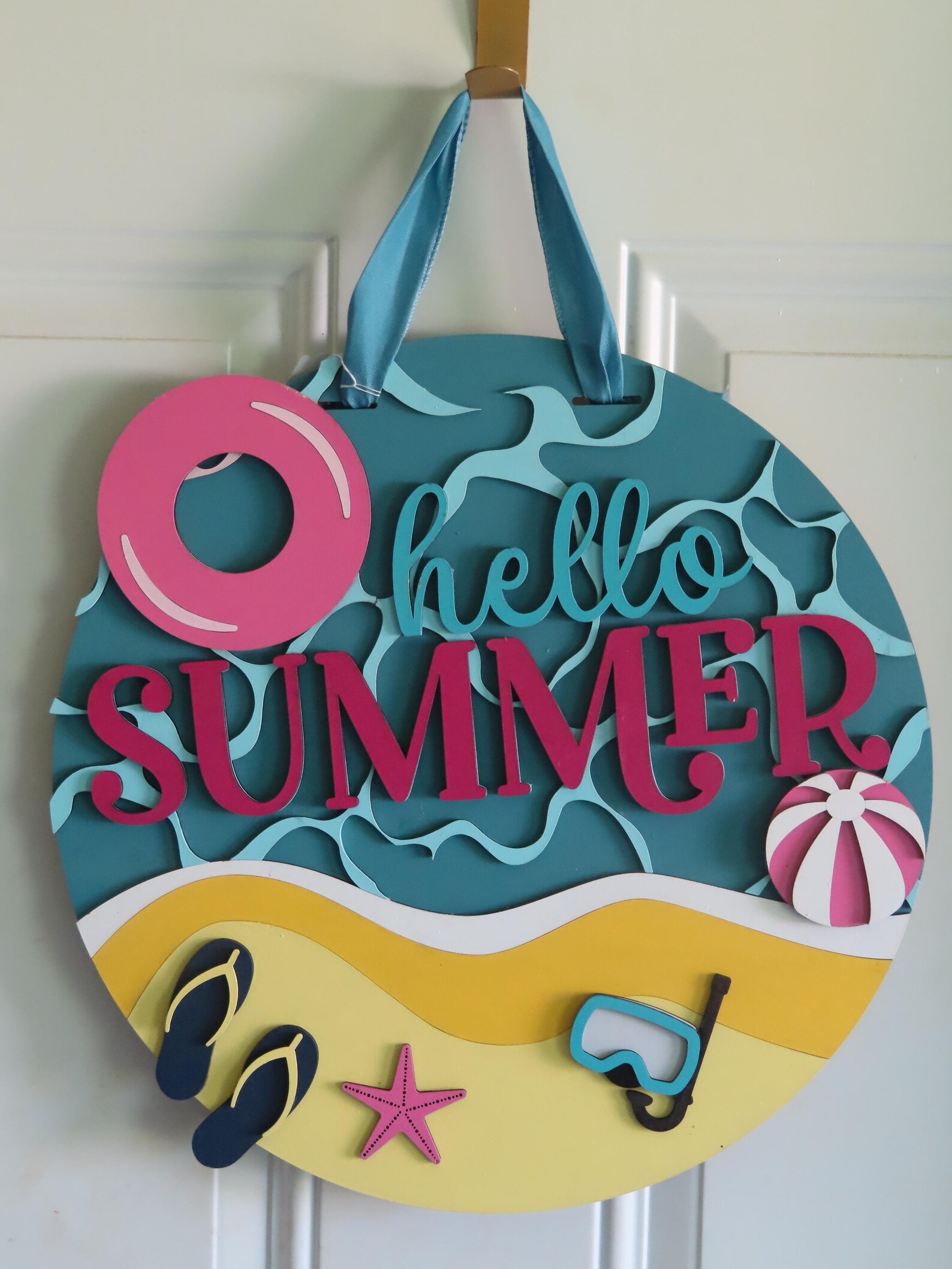Door Hanger - Hello Summer - Etsy