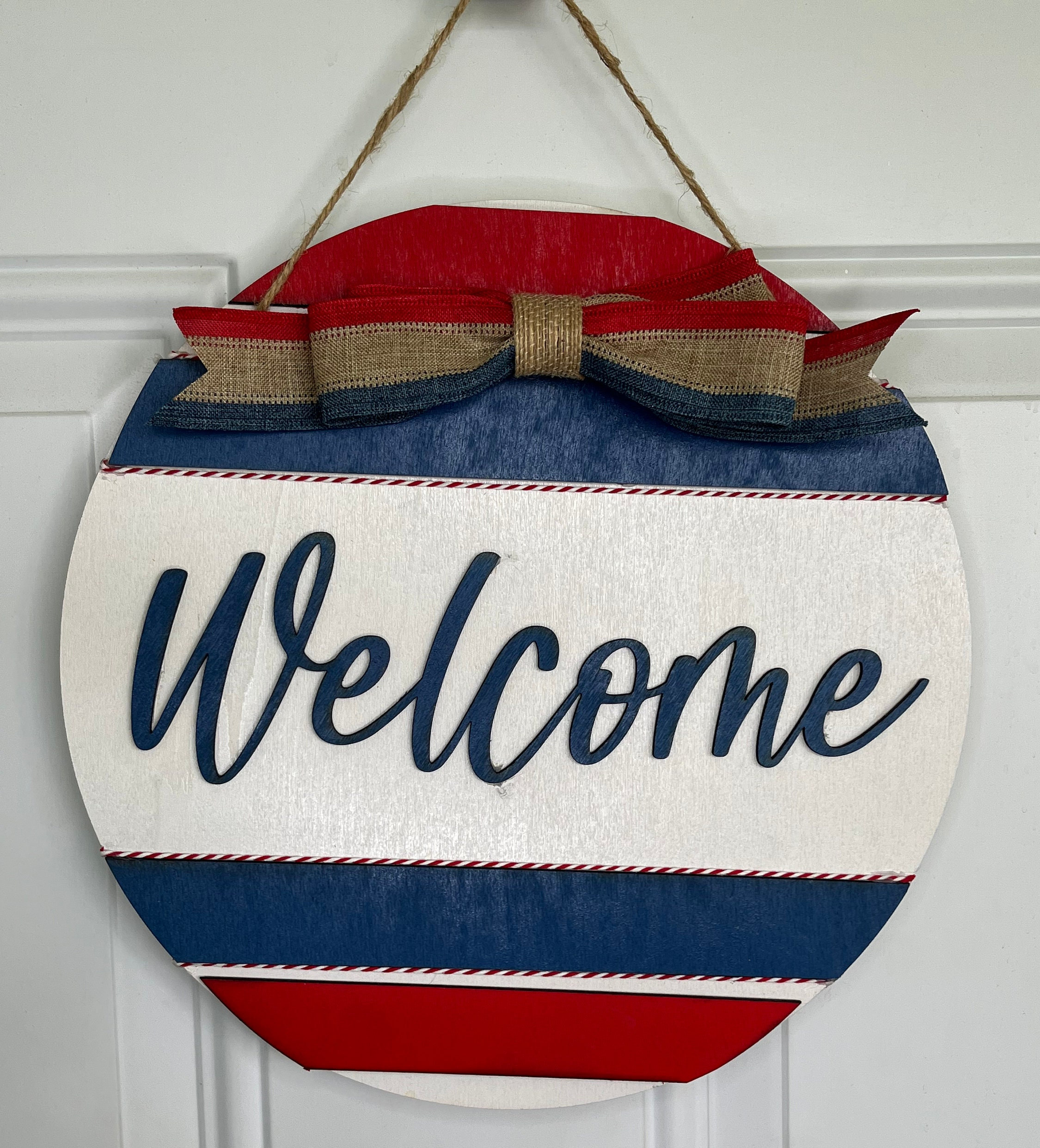 Patriotic Door Sign - Etsy
