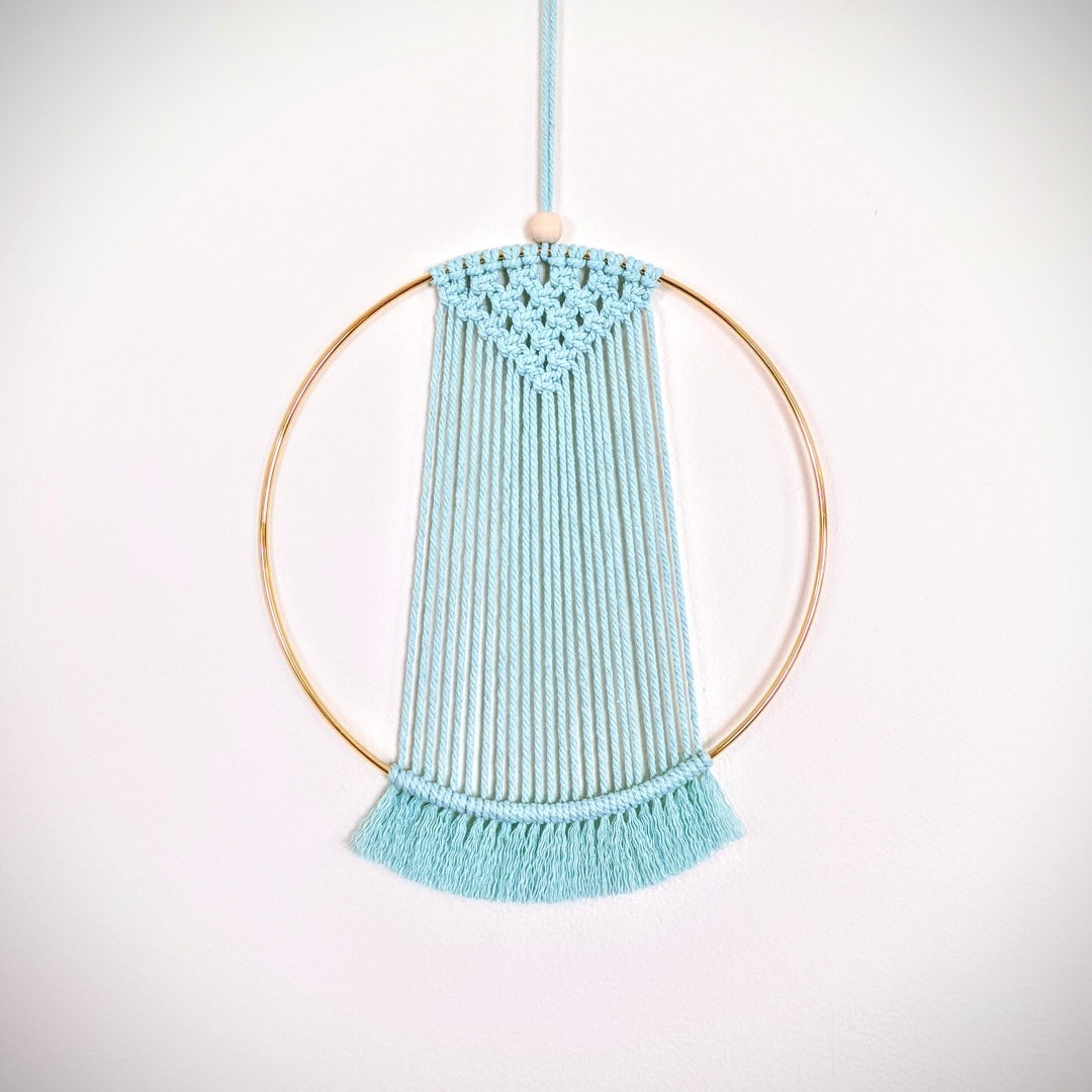 Macrame Circle Wall Hanging Modern Macrame, Boho, Geometric Gift, Home ...
