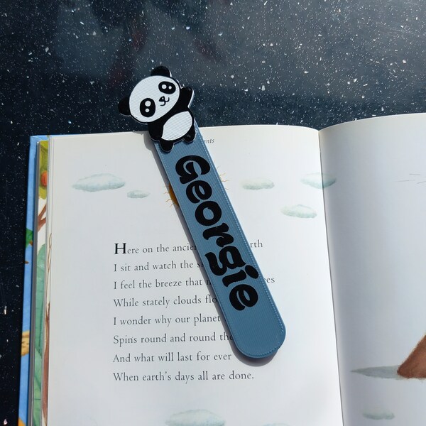 Panda Bookmark - Etsy