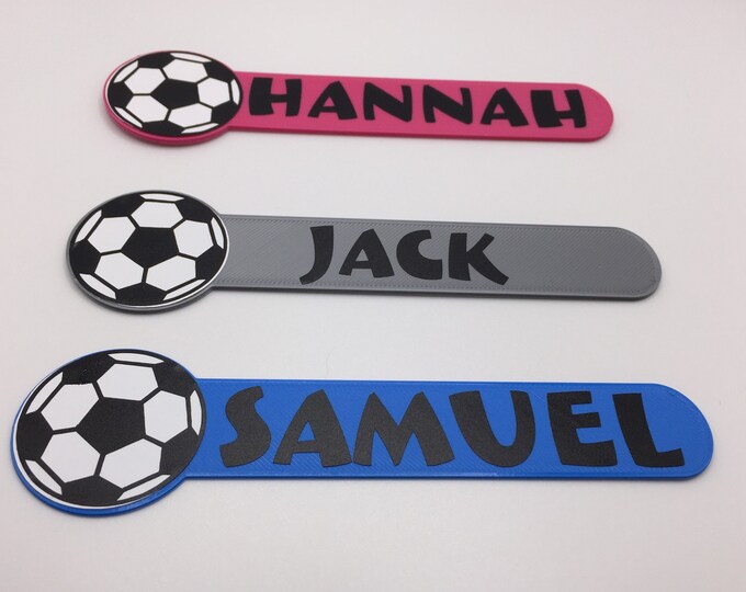 Personalised Football Bookmark, Stocking Filler, Stocking Stuffer, Kids ...
