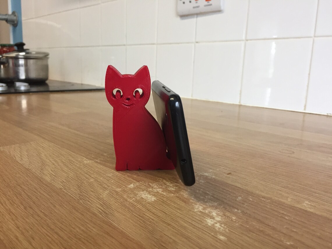 Cat Phone Stand, Mobile Phone Holder - Iphone, Ipad, Android, Tablet ...
