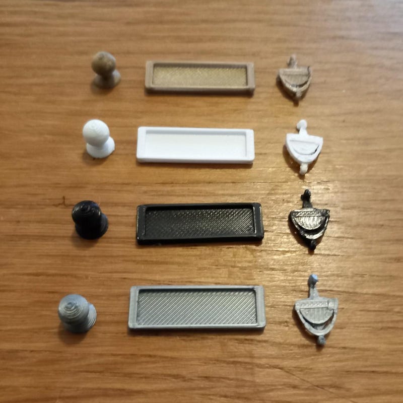 Modern Doll House Doors - Etsy UK