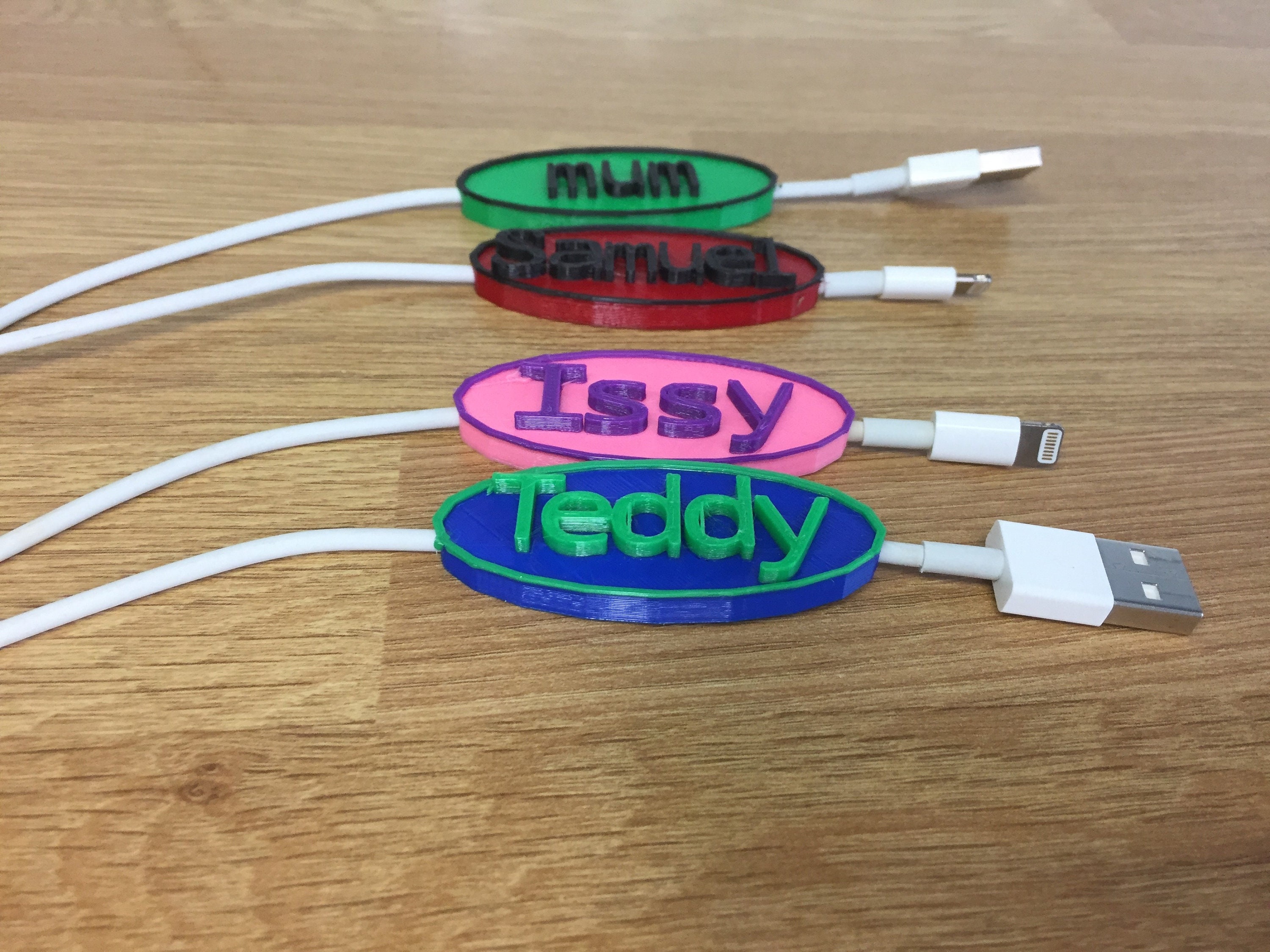 Personalised Cable Tag for Iphone Charger Mobile Phone - Etsy UK