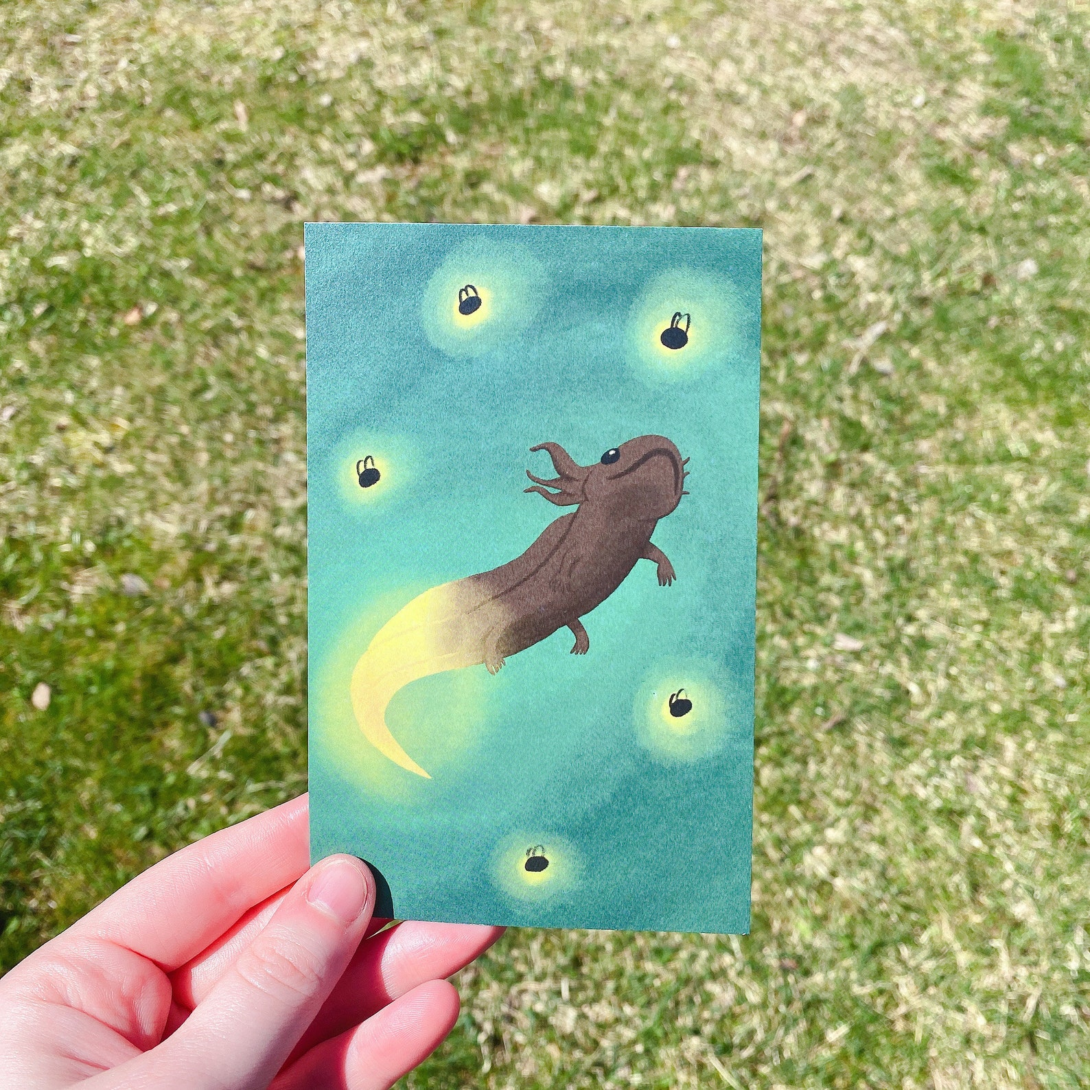 Firefly Axolotl Mini Print Wall Art Home Decor - Etsy