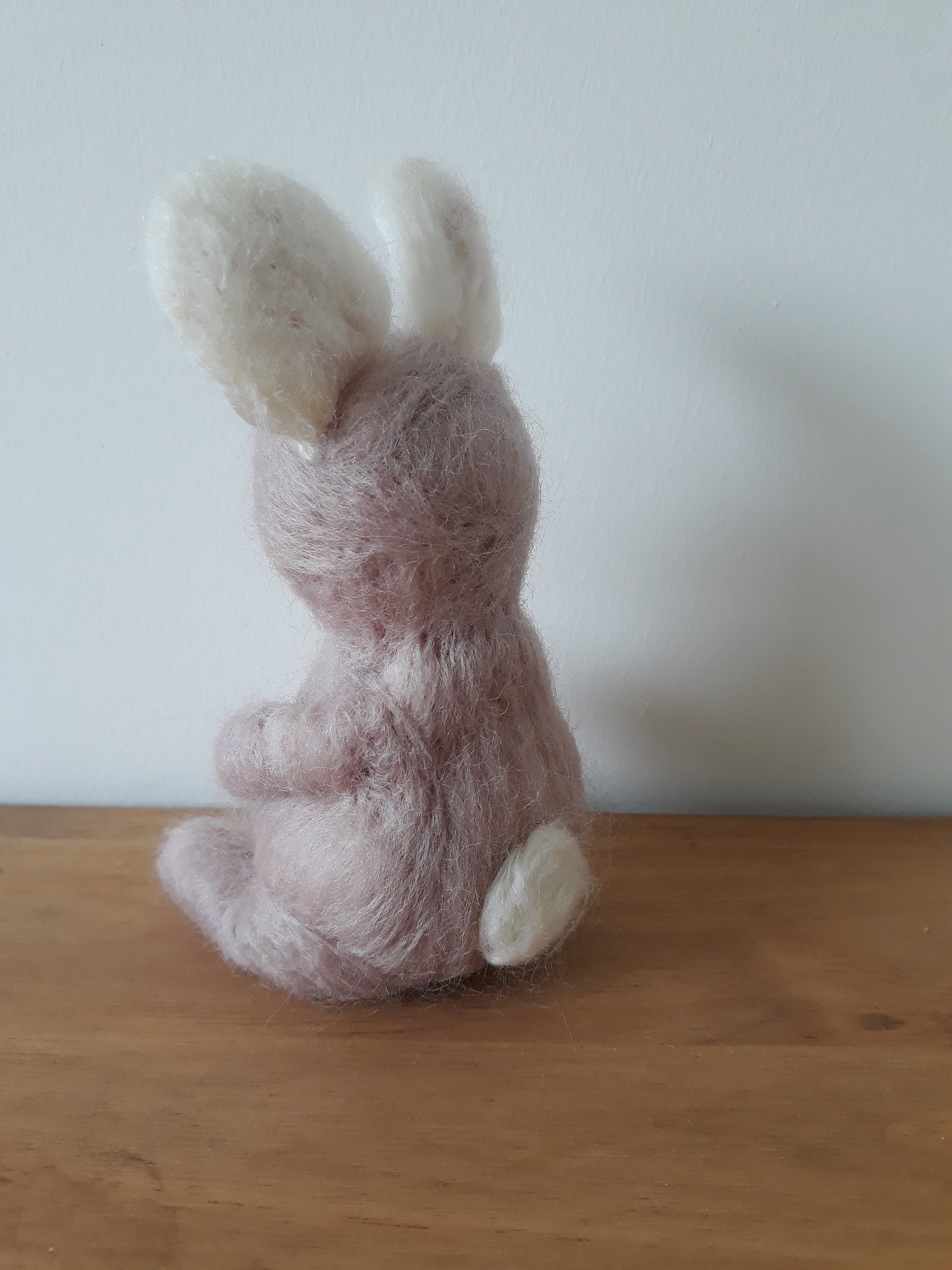 Needle felting Pink Bunny, Easter Bunny, Rabbit - Etsy.de