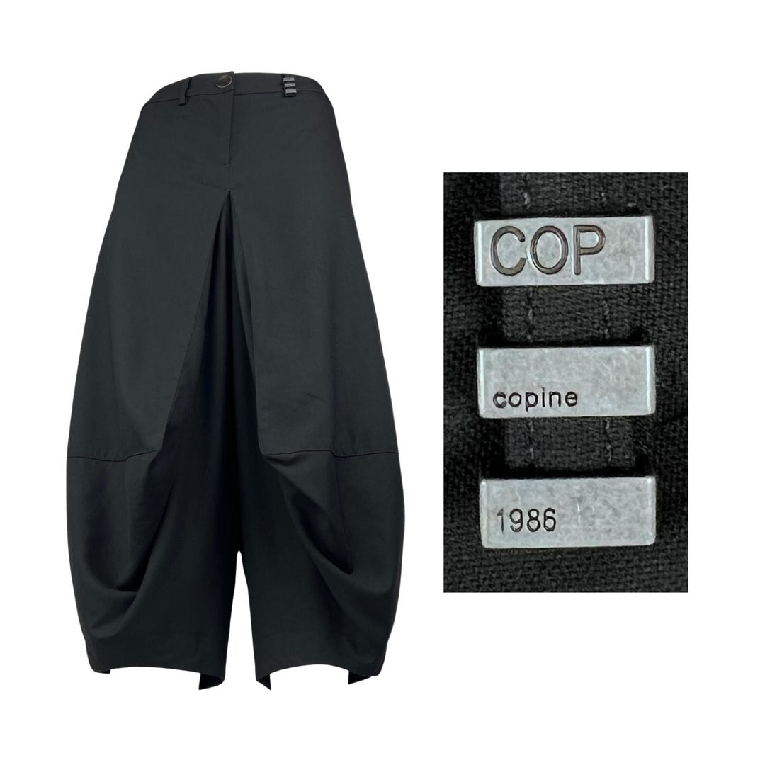 Y2k Cop Copine Pants, Harem Trousers, Sarouel Pants, Drop Crotch Baggy Pants, Avant Garde ...