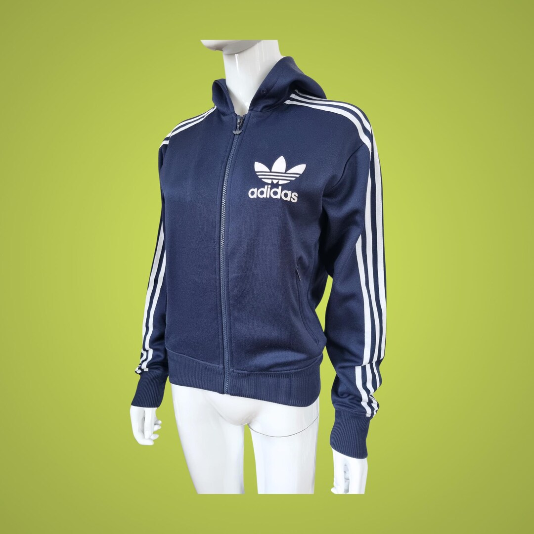 Vintage Adidas Trefoil Logo Zip up Hoodie, Adidas Three Stripes Hoodie ...