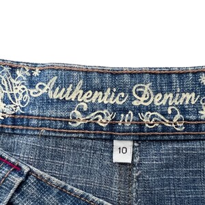 Y2k Low Rise Denim Pleated Mini Skirt, 2000s Mini Jean Skirt ...