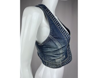 2000s Jean Vest - Etsy