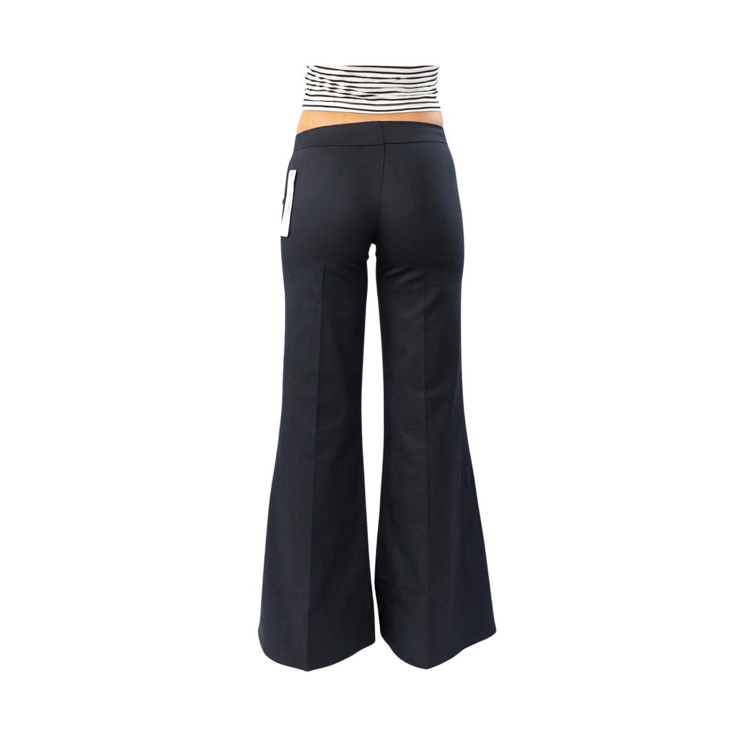 Y2k Low Rise Flare Pants, Wide Leg Flares, Black Flare Pants, Black ...