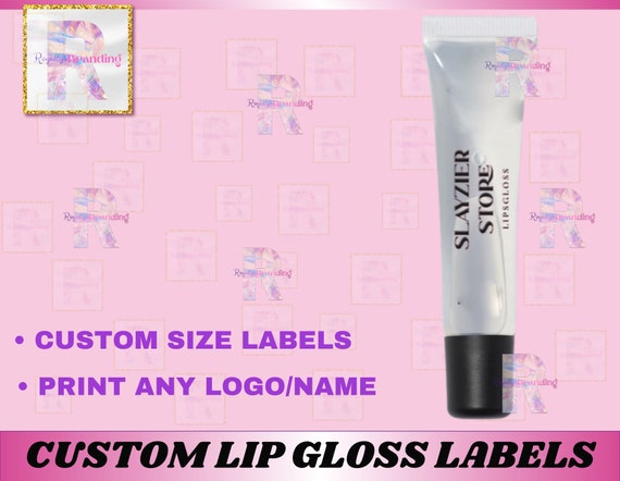 Custom Lip Gloss Labels Clear Stickers Product Packaginglip | Etsy