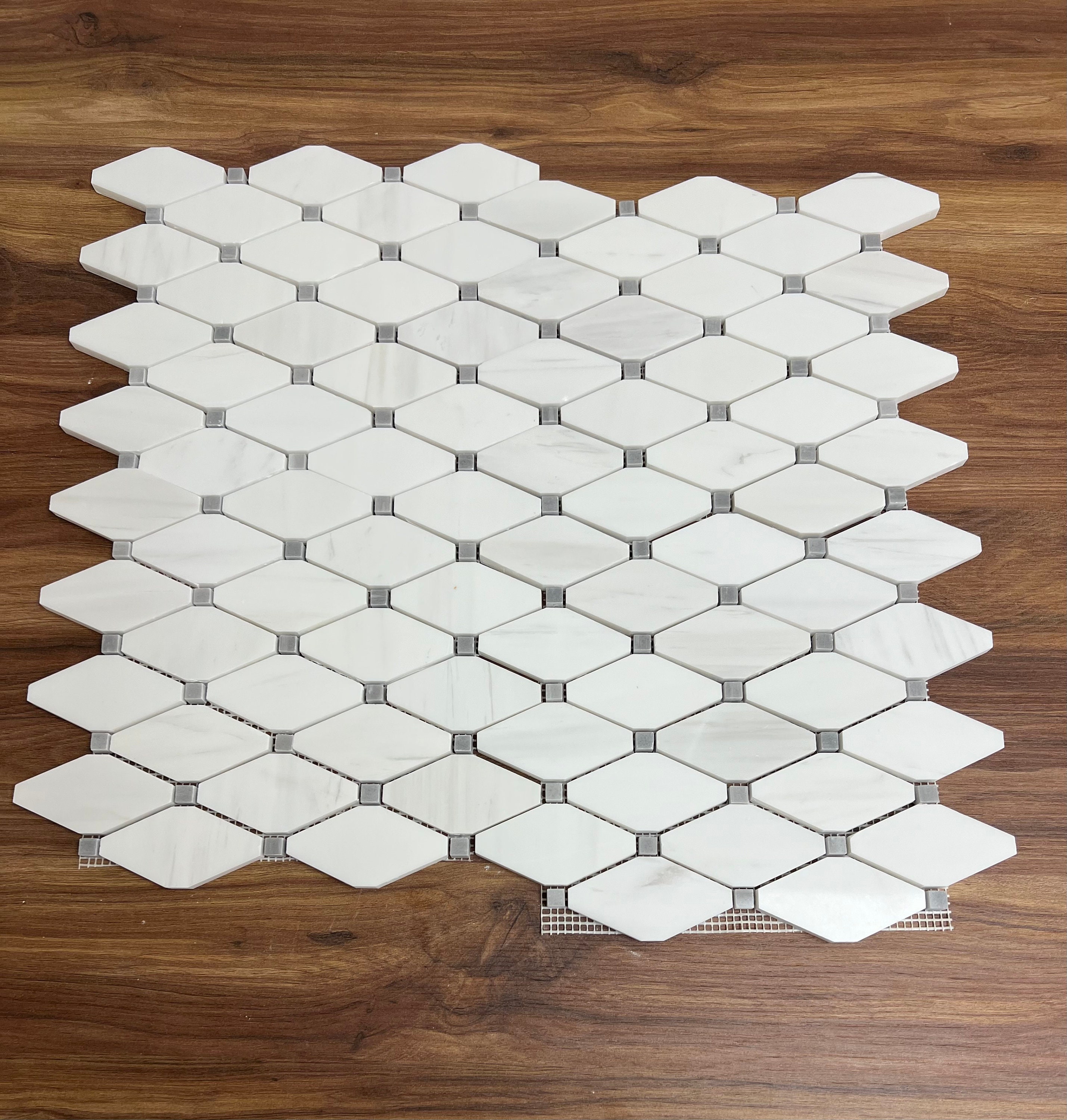 Bianco Dolomite 2x4 Clip Diamond Tile - Etsy