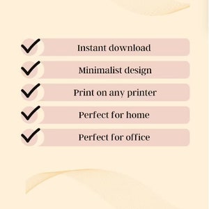 Neutral to Do List Downloadable - Etsy