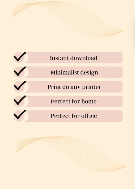 Neutral to Do List Downloadable - Etsy