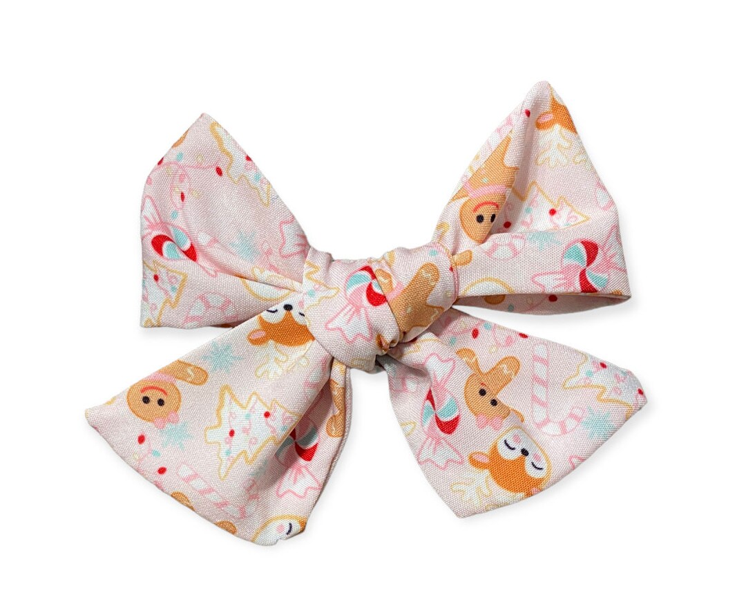 Winter Wonderland Holiday Sailor Style Bow on Clip or Nylon - Etsy