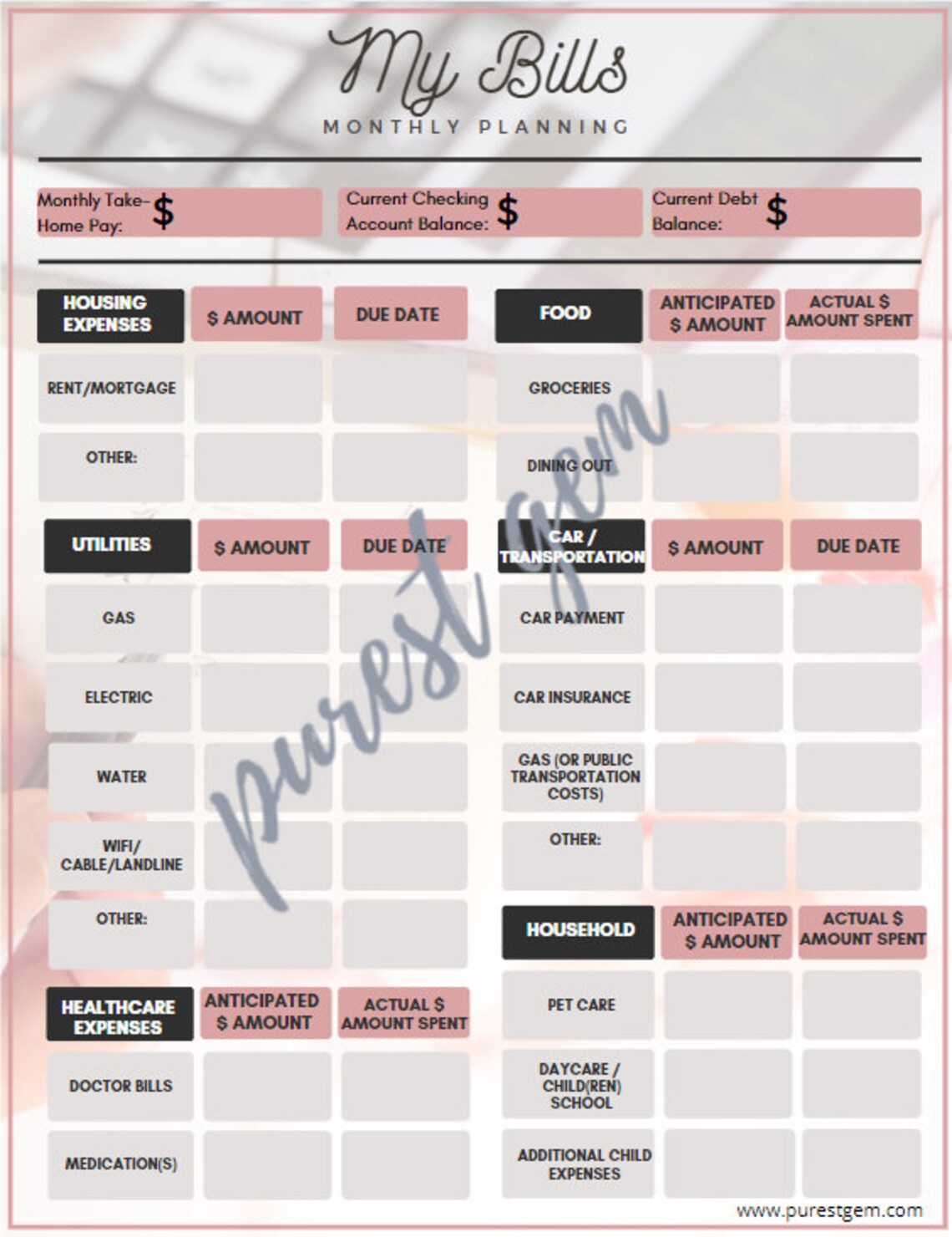 Planner, Tasks Organizer, Goal Organizer, Weekly Planner, Goal Setting ...