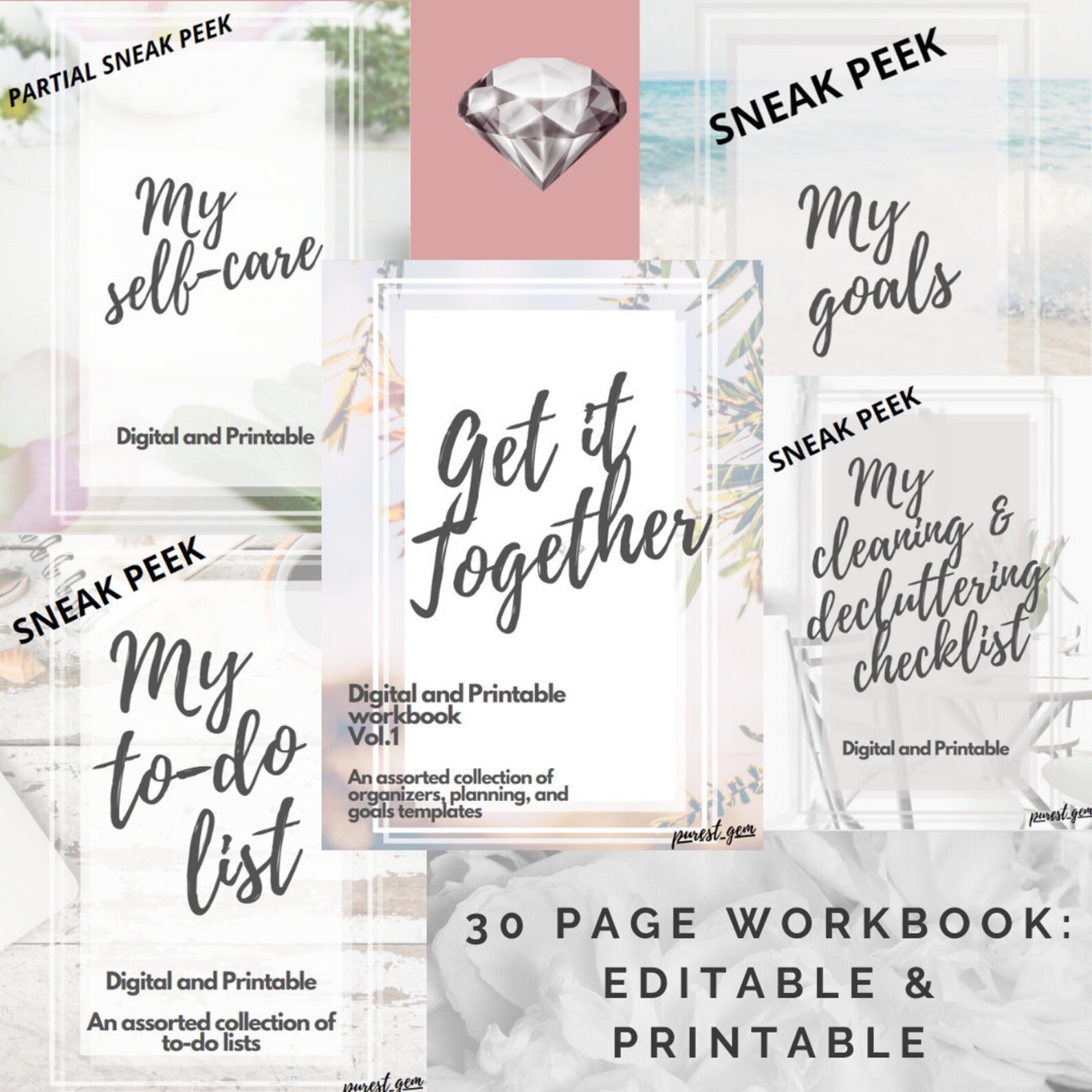 Planner, Tasks Organizer, Goal Organizer, Weekly Planner, Goal Setting ...