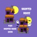 Halloween Digital Clipart, 6 Images Plus Haunted Scene, Spider, Bat ...