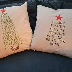 Personalized Christmas Pillows - Etsy