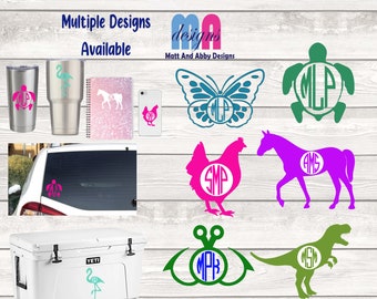 Ready to Apply Vinyl Monogram - Etsy