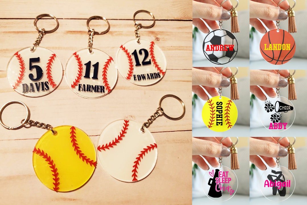 Sports Keychains - Etsy