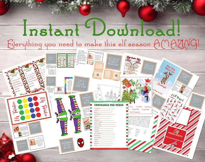Printable Hot Cocoa Shop | Christmas Elf Kit | Elf Bundle | Elf Ideas ...