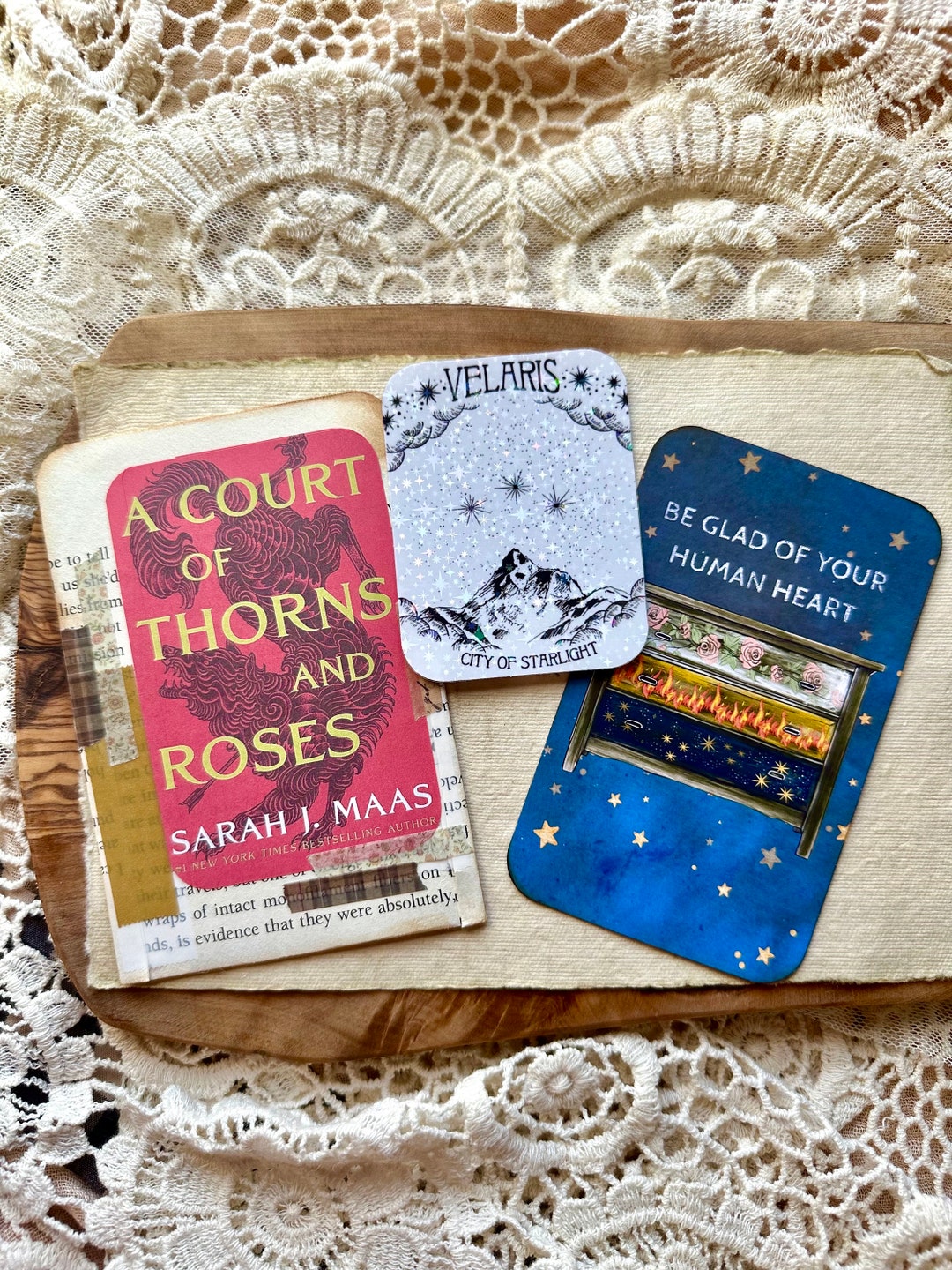 Bookmark and Velaris Sticker Bundle ACOTAR / ACOMAF Feyre Archeron ...