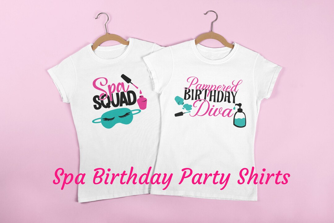 Spa Party T-shirt, Kids Spa Party, Birthday T-shirt, Spa Squad ...