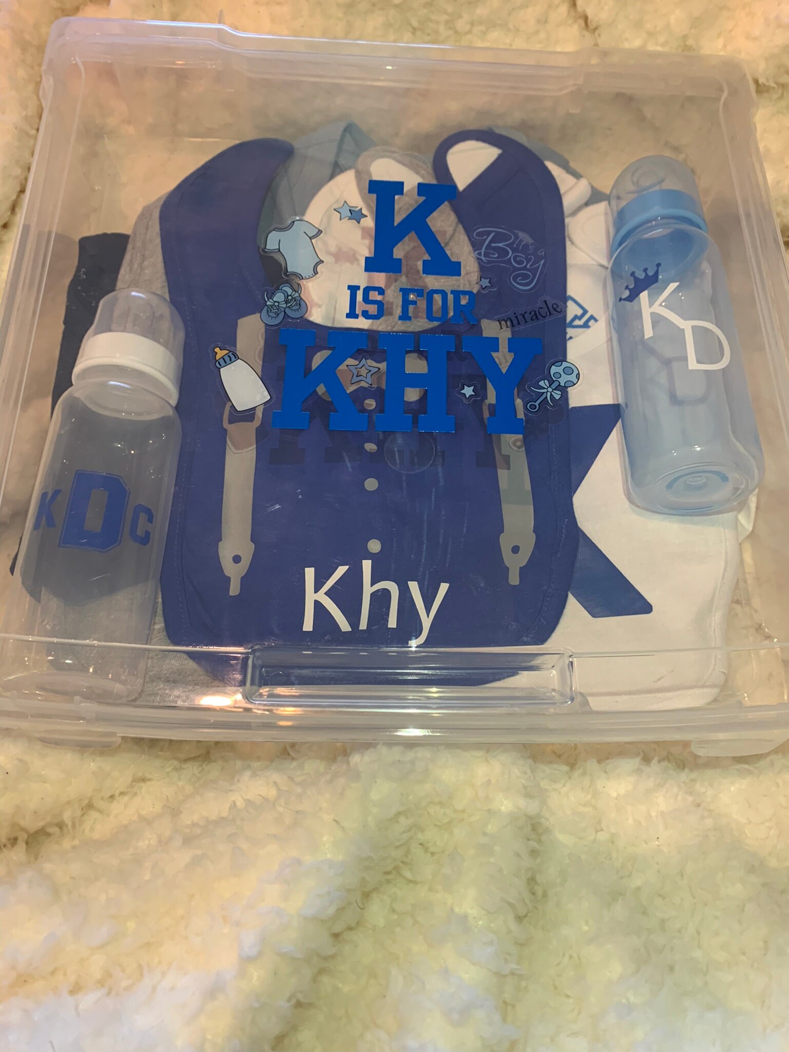 Welcome Baby Boy Gift Box Baby Shower Gift Box Personalized - Etsy