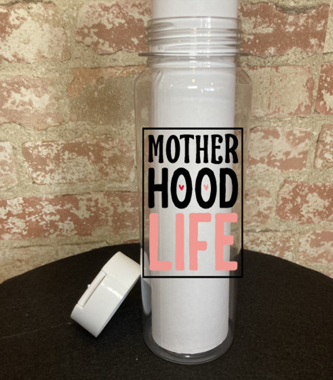 Motherhood Themed Plastic Water Bottle, Mother's Gift, World's Best Mom ...