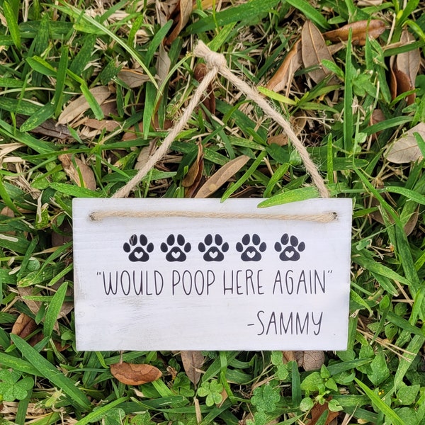 Funny No Dog Poop Sign - Etsy