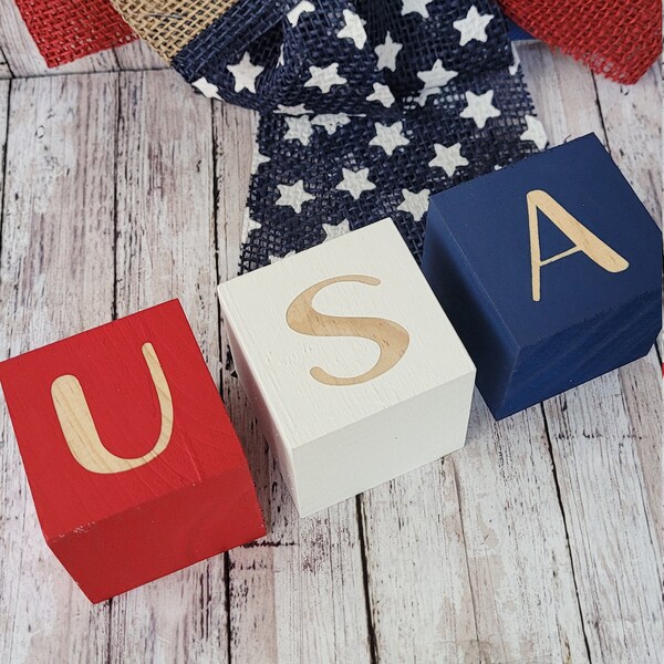 Usa Wood Blocks - Etsy
