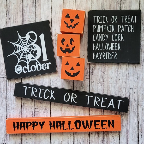 Halloween Blocks - Etsy