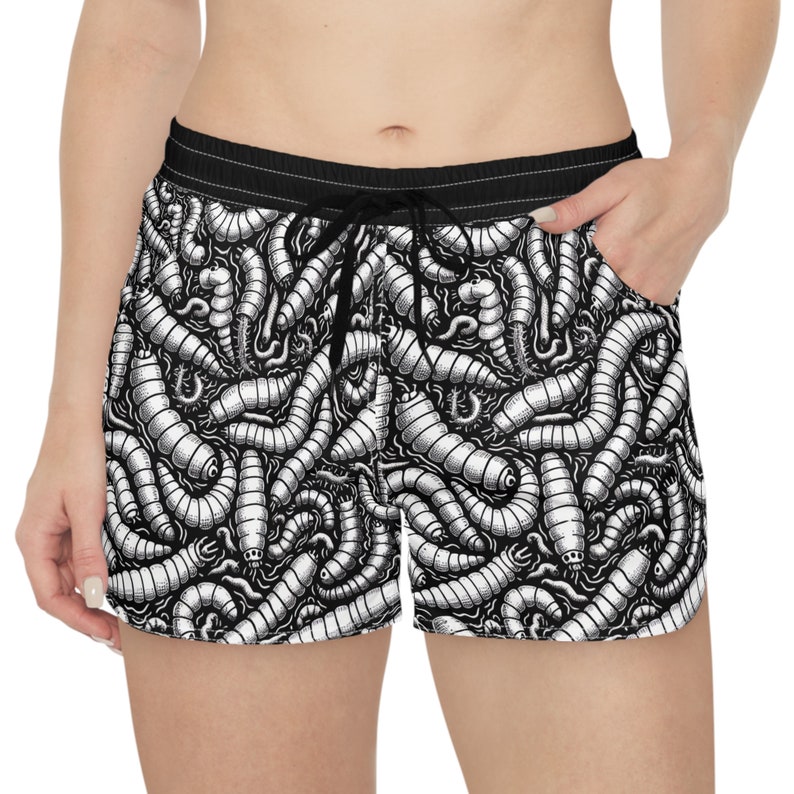 Maggots Goth Horror Zombie Themed Women's Casual Shorts AOP - Etsy