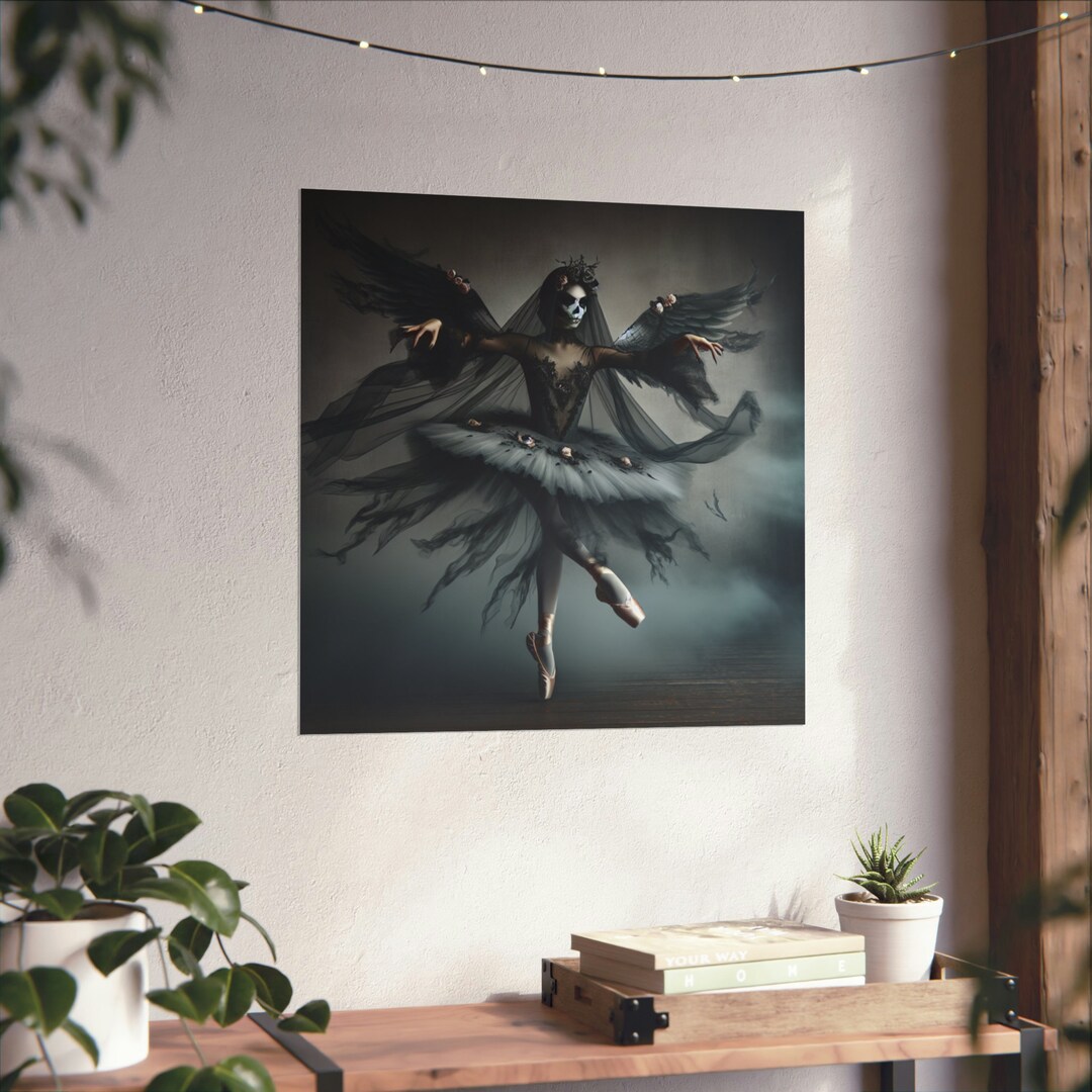 Ghost Ballerina Gothic Matte Posters - Etsy