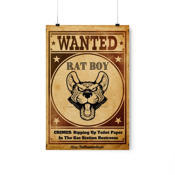 Funny Wanted Posters - Etsy