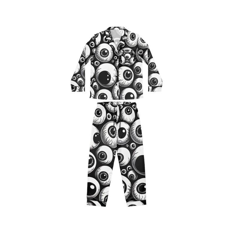 Eyeballs | Weird Goth Women's Satin Pajamas (AOP) - Etsy