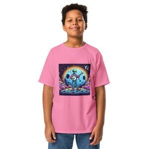 Hillbilly Alien Playing a Banjo on the Moon | Alien Youth Classic Tee ...