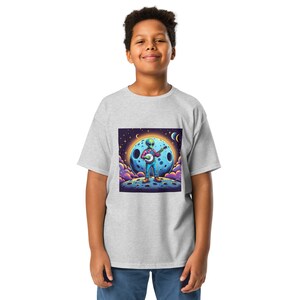 Hillbilly Alien Playing a Banjo on the Moon | Alien Youth Classic Tee ...