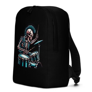 Punk Rock Skeleton Drummer | Punk Rock Back to School Minimalist ...